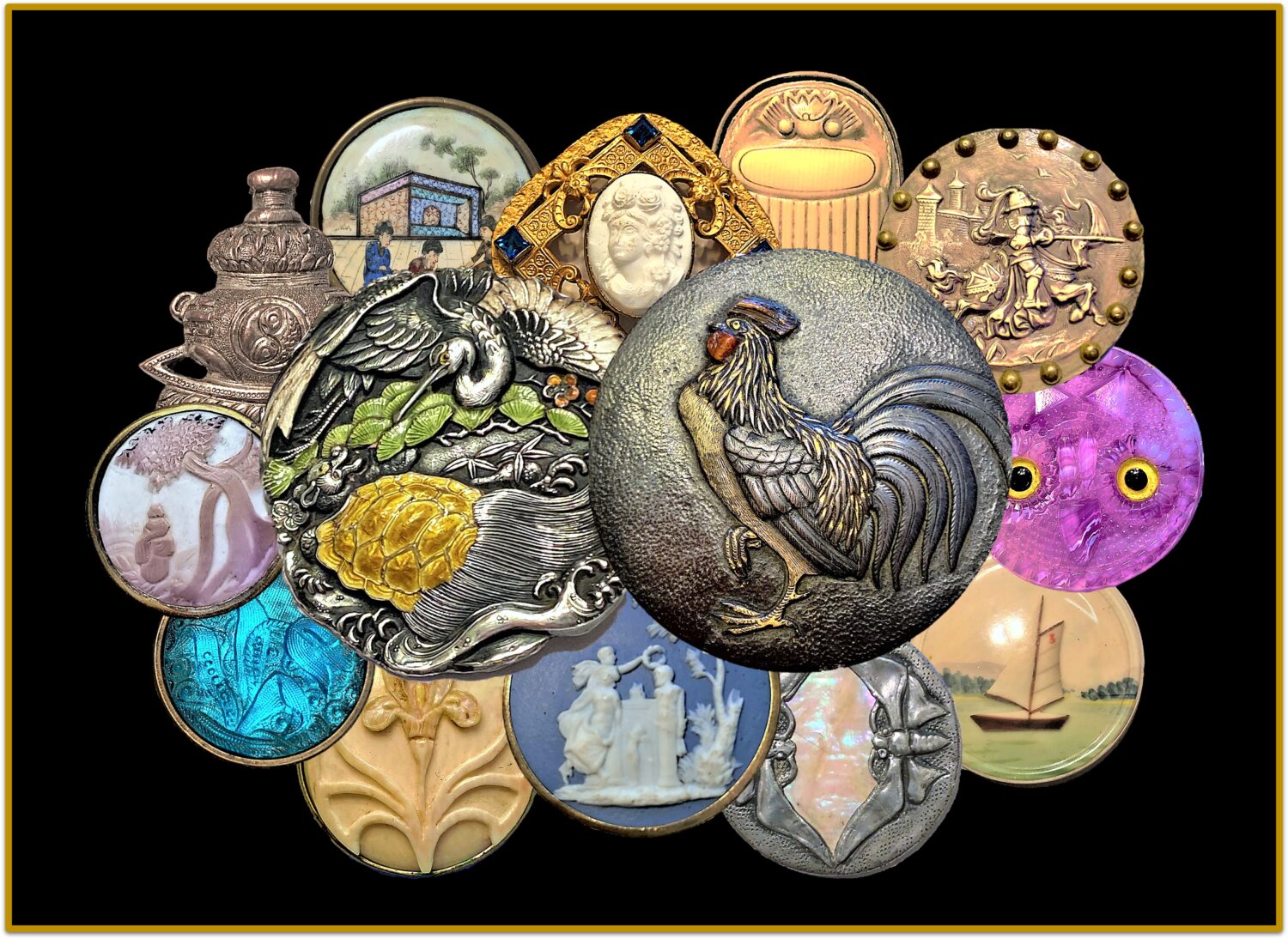 South Florida Collectible Button Auction | Lion & Unicorn