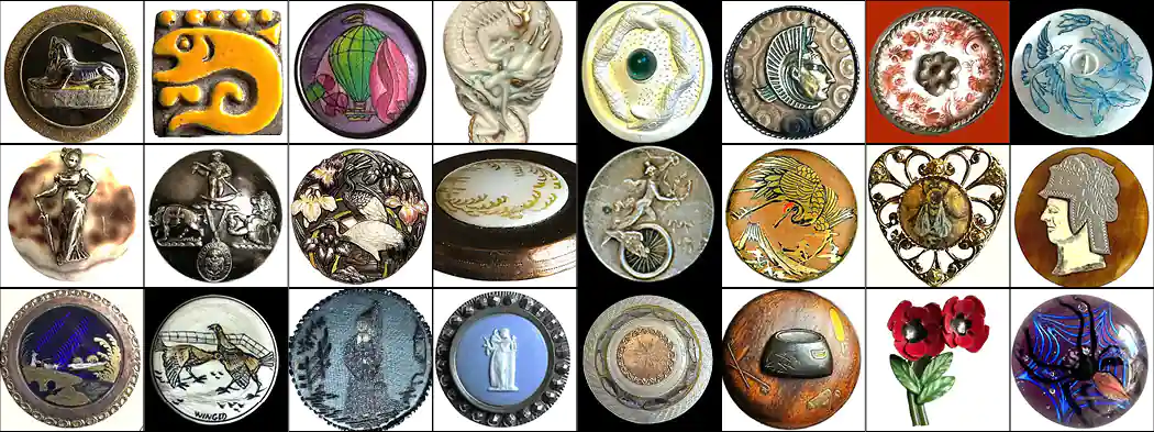 Vintage & Antique Button Auction | Lion & Unicorn